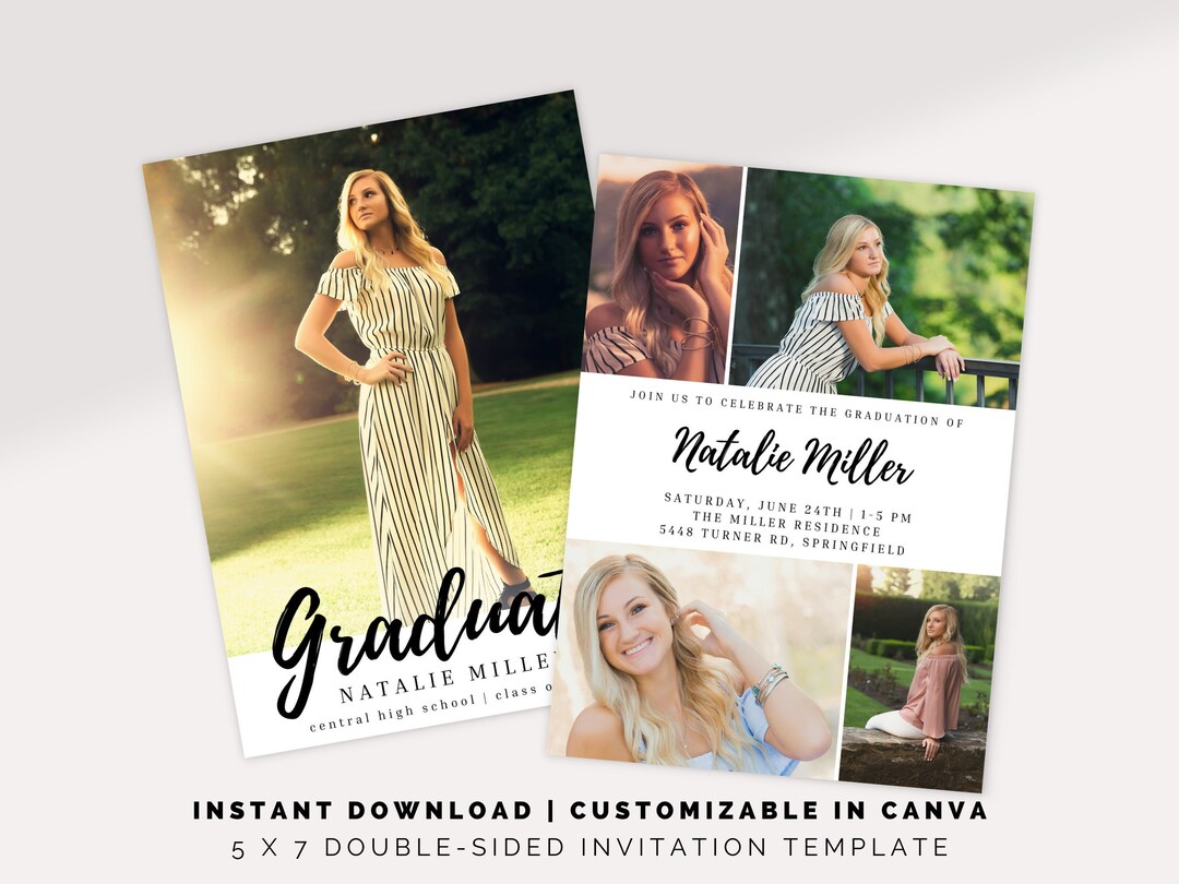 High School Graduation Invitation for Graduation Party Invitation for ...