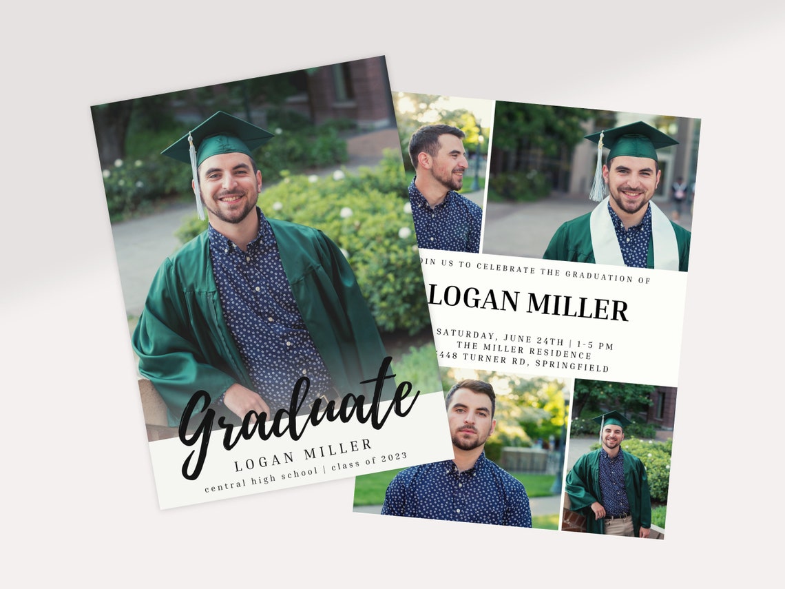 High School Graduation Invitation for Graduation Party Invitation for ...