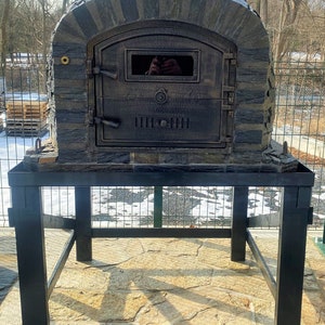 Butterfly Wood Oven With Black Schist Stone (100 X 100 Cm) - Insulated ...