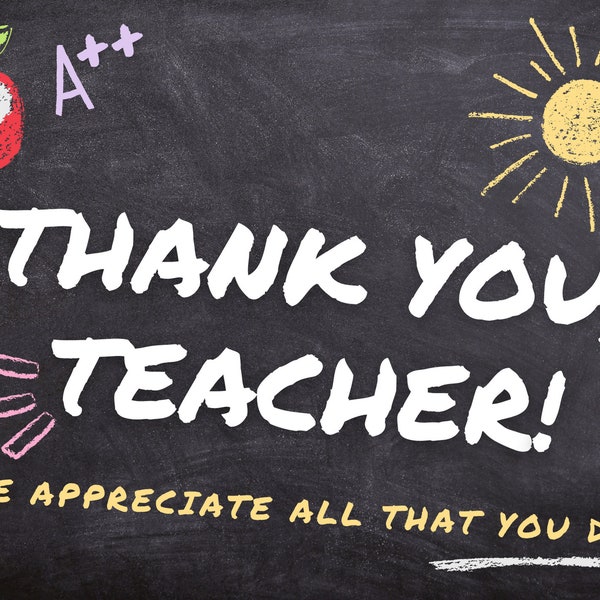 Teacher Appreciation Postcard - Etsy
