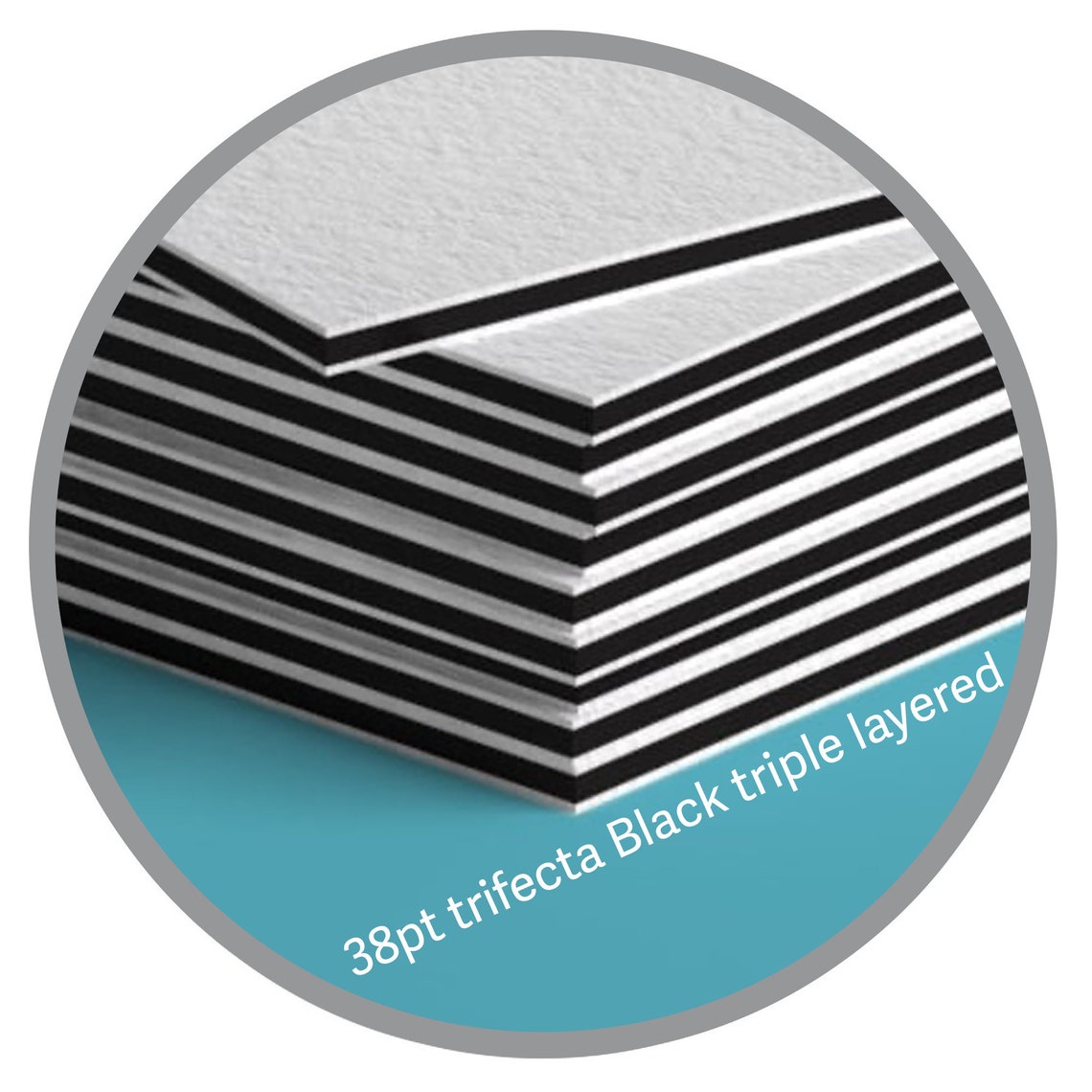 500 Full Color Trifecta Business Cards With Velvet Finish W/ Your ...