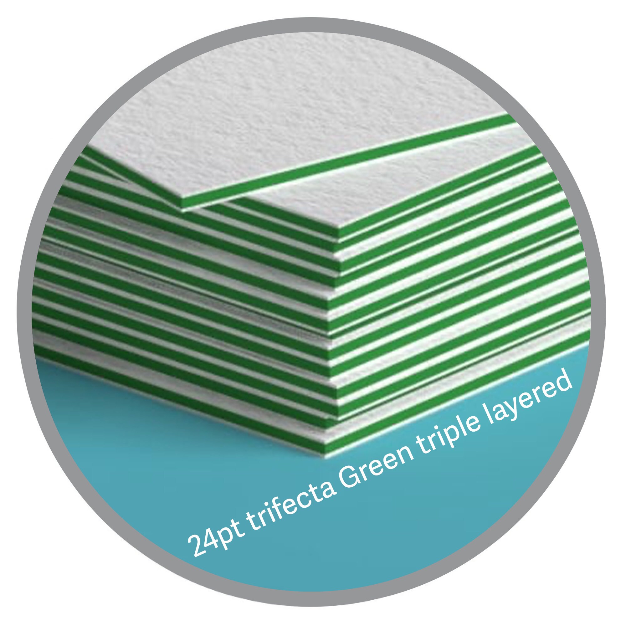 500 Full Color Trifecta Business Cards With Velvet Finish W/ Your ...