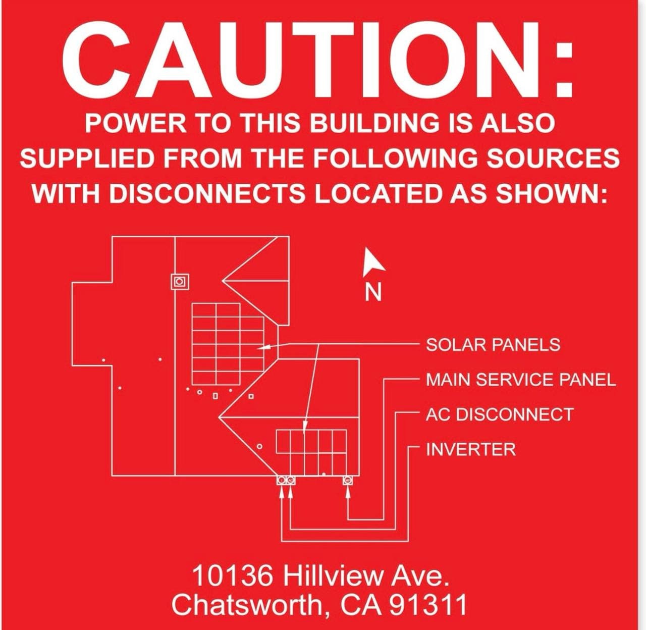 Solar PV Site Map Custom Placard | PV Inspection Placard - Etsy