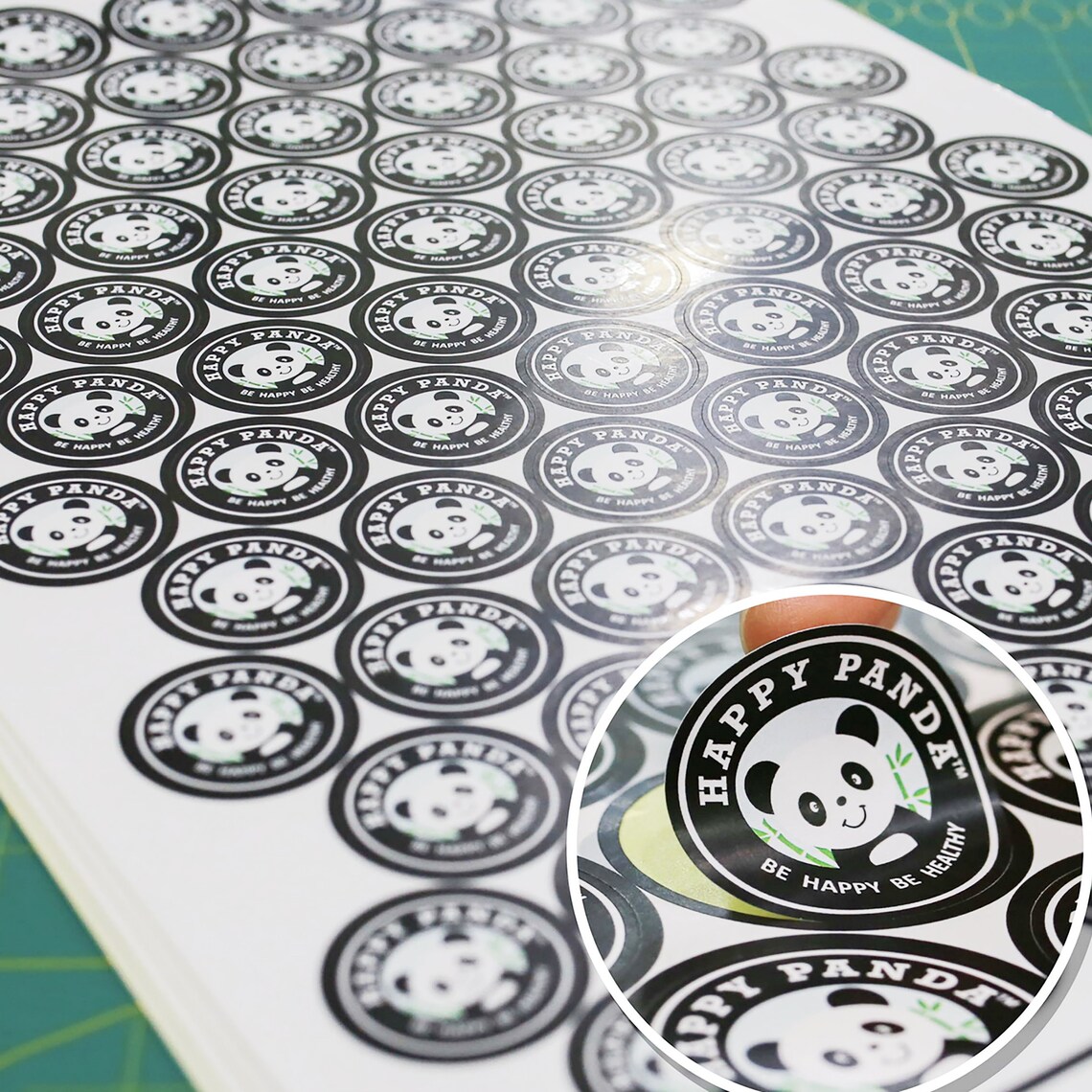 Custom Circle Vinyl Stickers Labels for Business, Weddings, Birthday ...