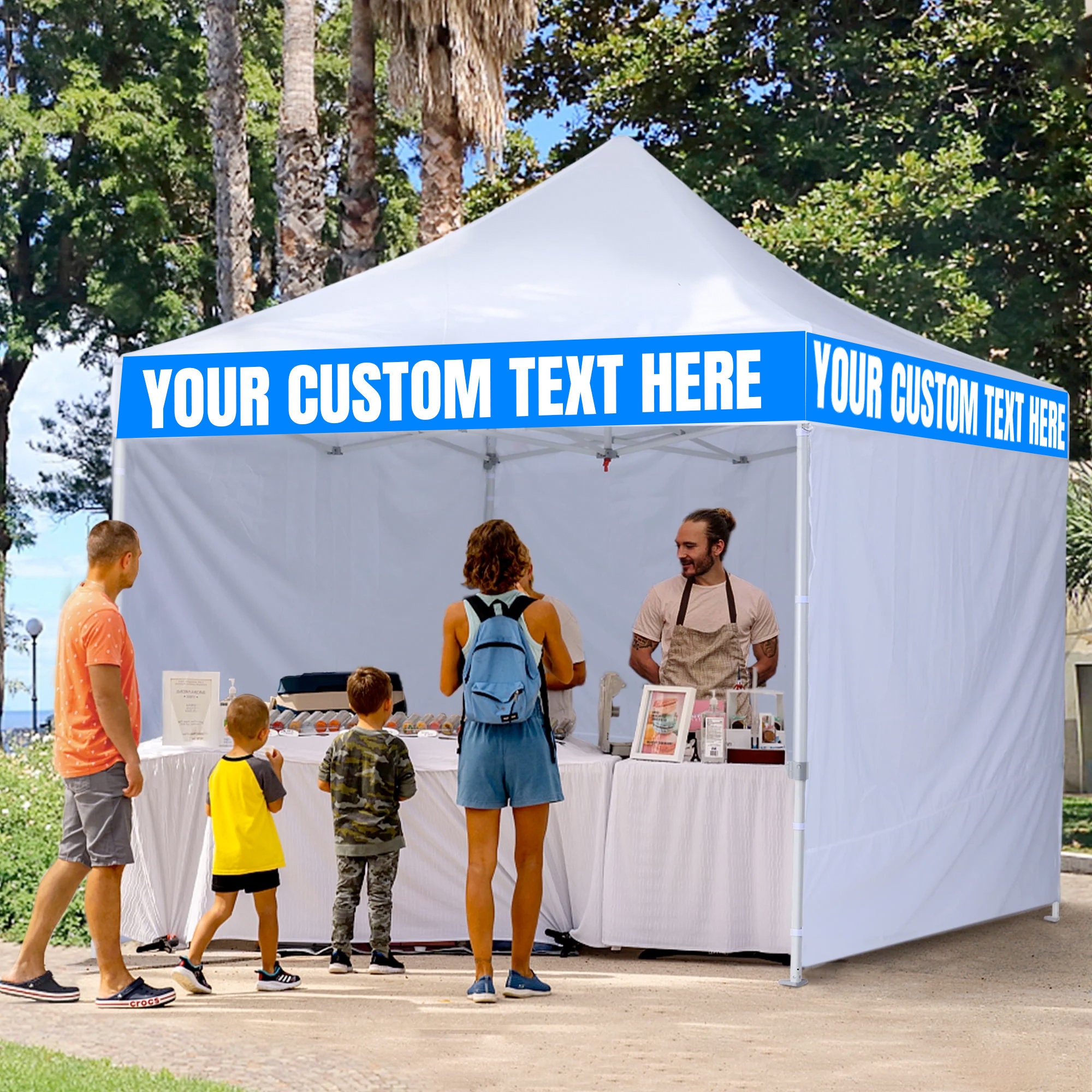 Custom Tent Banner, Full Color Vinyl Banner, Trade Show, Functions ...