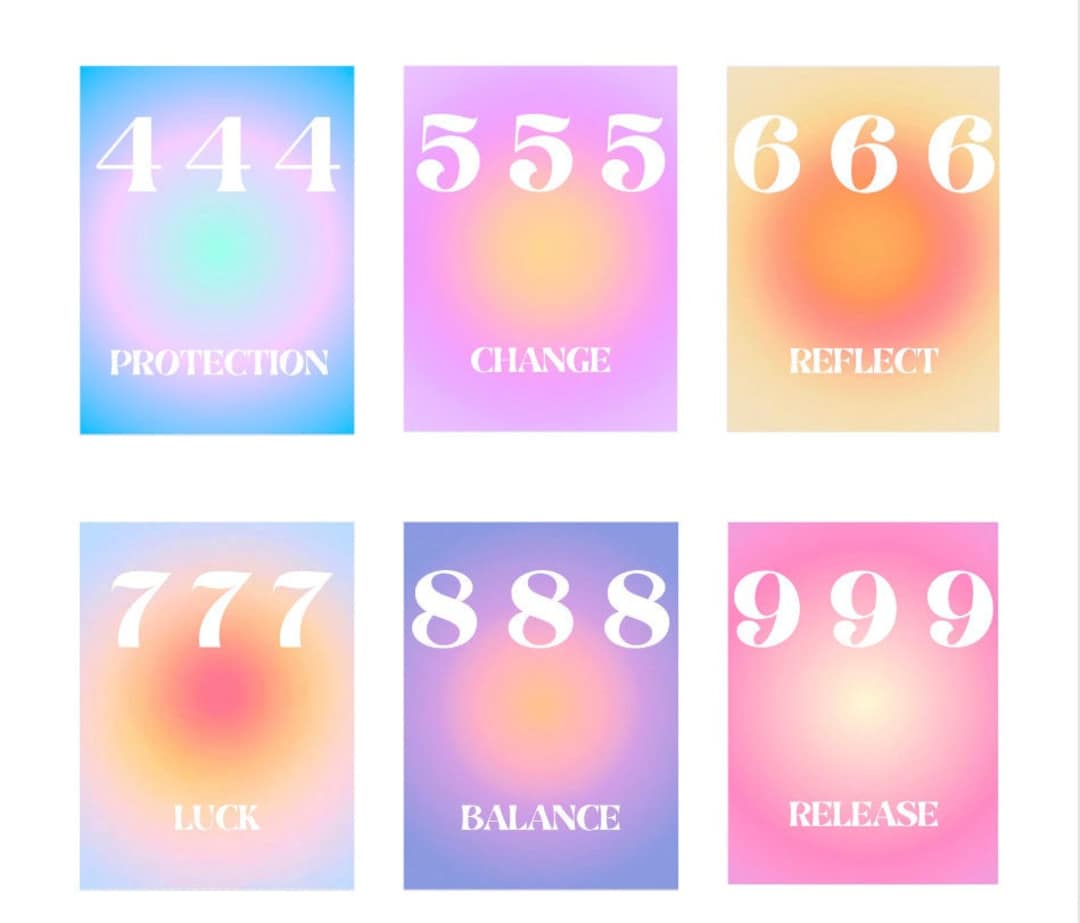 Angel Numbers 6-9 Digital Prints - Etsy