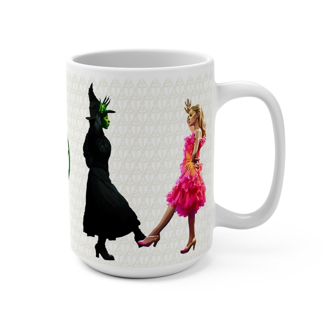 Wicked Mug, Broadway Musical Fans Gift, Elphaba and Galinda Ozdust ...