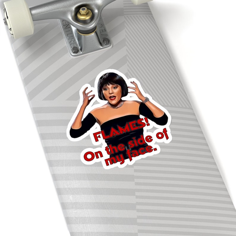 Flames on the Side of My Face Kiss-cut Stickers - Etsy