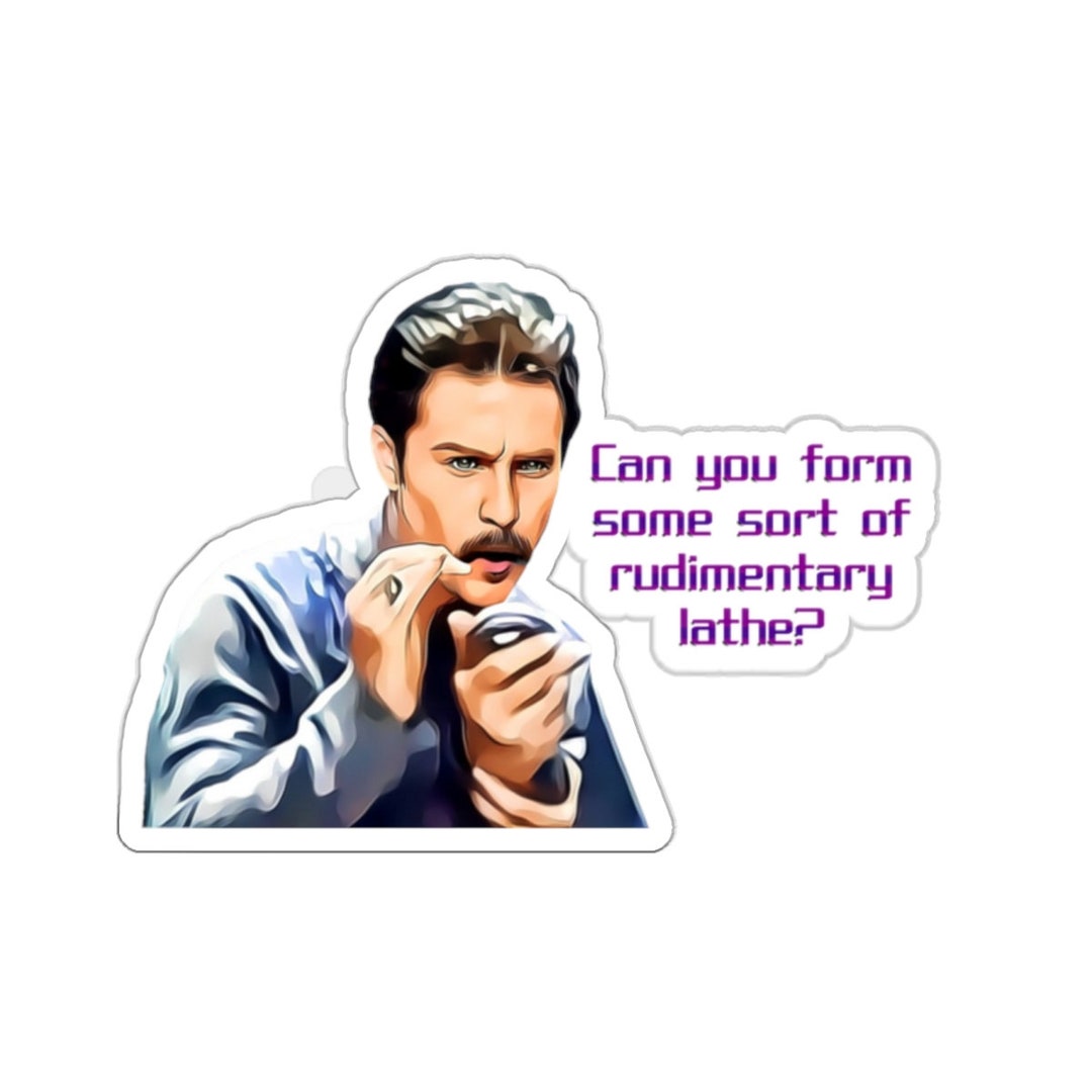 Rudimentary Lathe Kiss-cut Stickers - Etsy