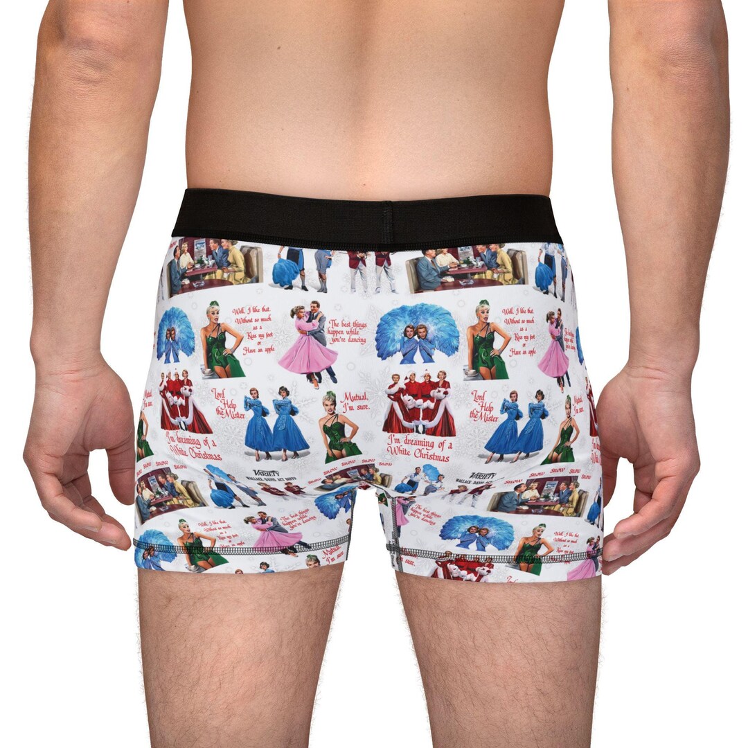 White Christmas Men’s Boxers, Christmas Movie Fan Gift, Christmas ...