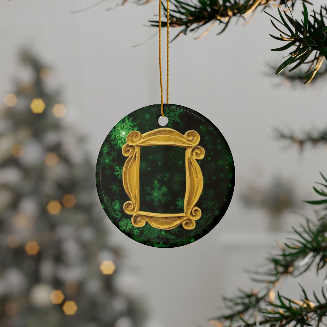 Friends Peephole Frame Double Sided Ceramic Ornaments, Christmas Decor ...