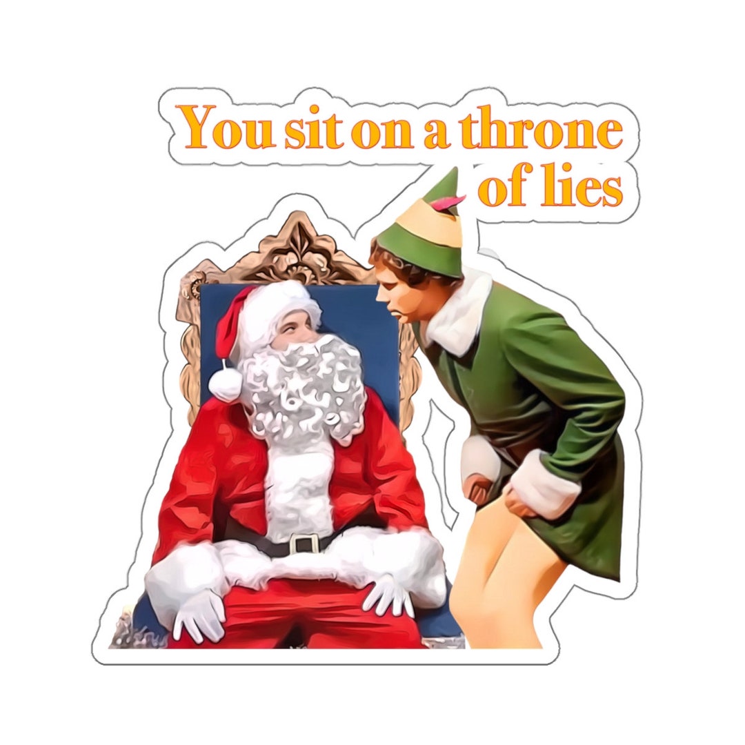 You Sit on a Throne of Lies Kiss-cut Stickers - Etsy
