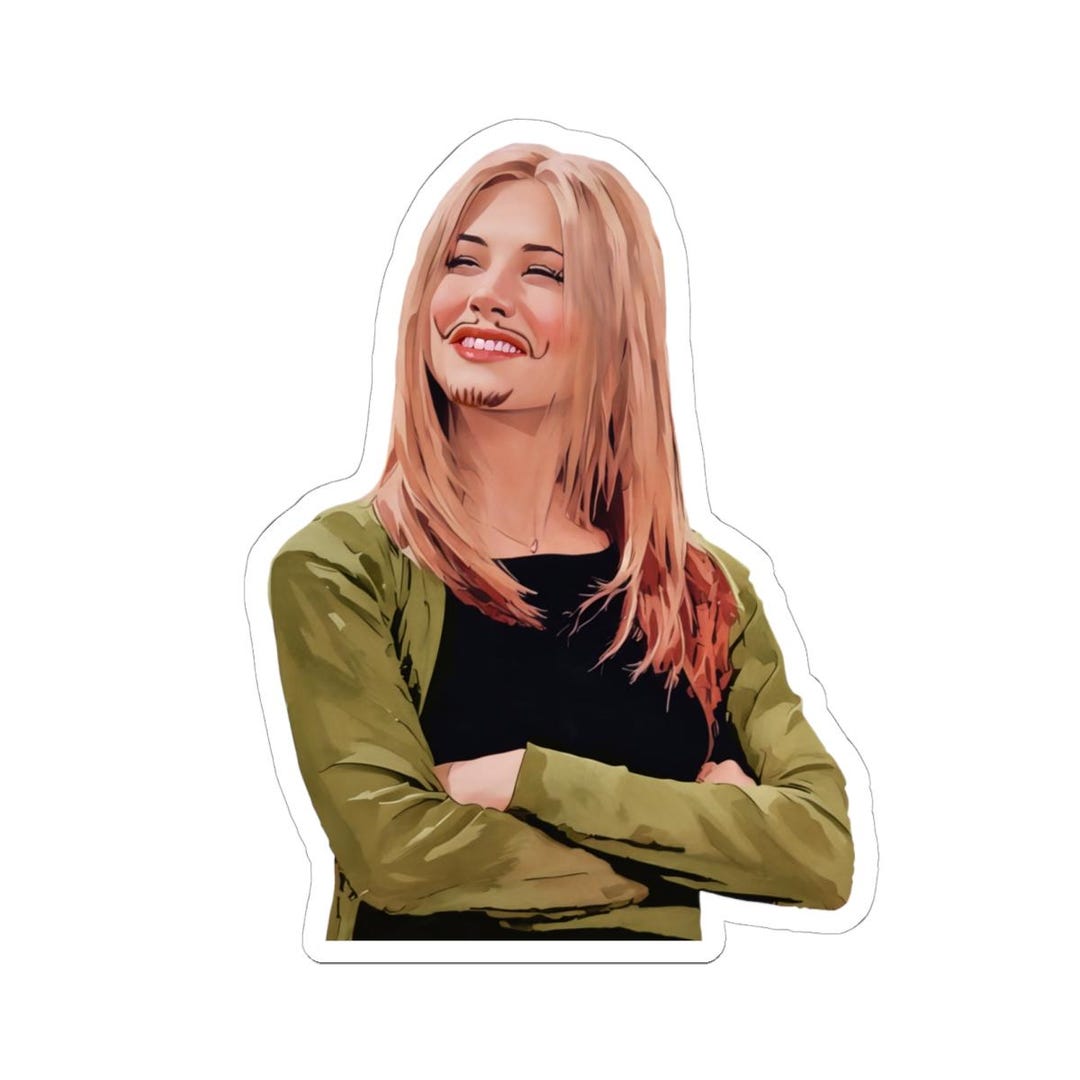 Friends TV Show Rachel Kiss-cut Stickers, Rachel Green Mustache Decals ...