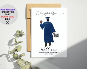 Downloadable Personalized Graduation Card Class of 2024 Custom ...