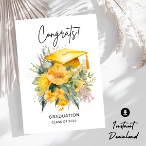 Instant Download Printable Graduation Card Congratulations Graduate ...