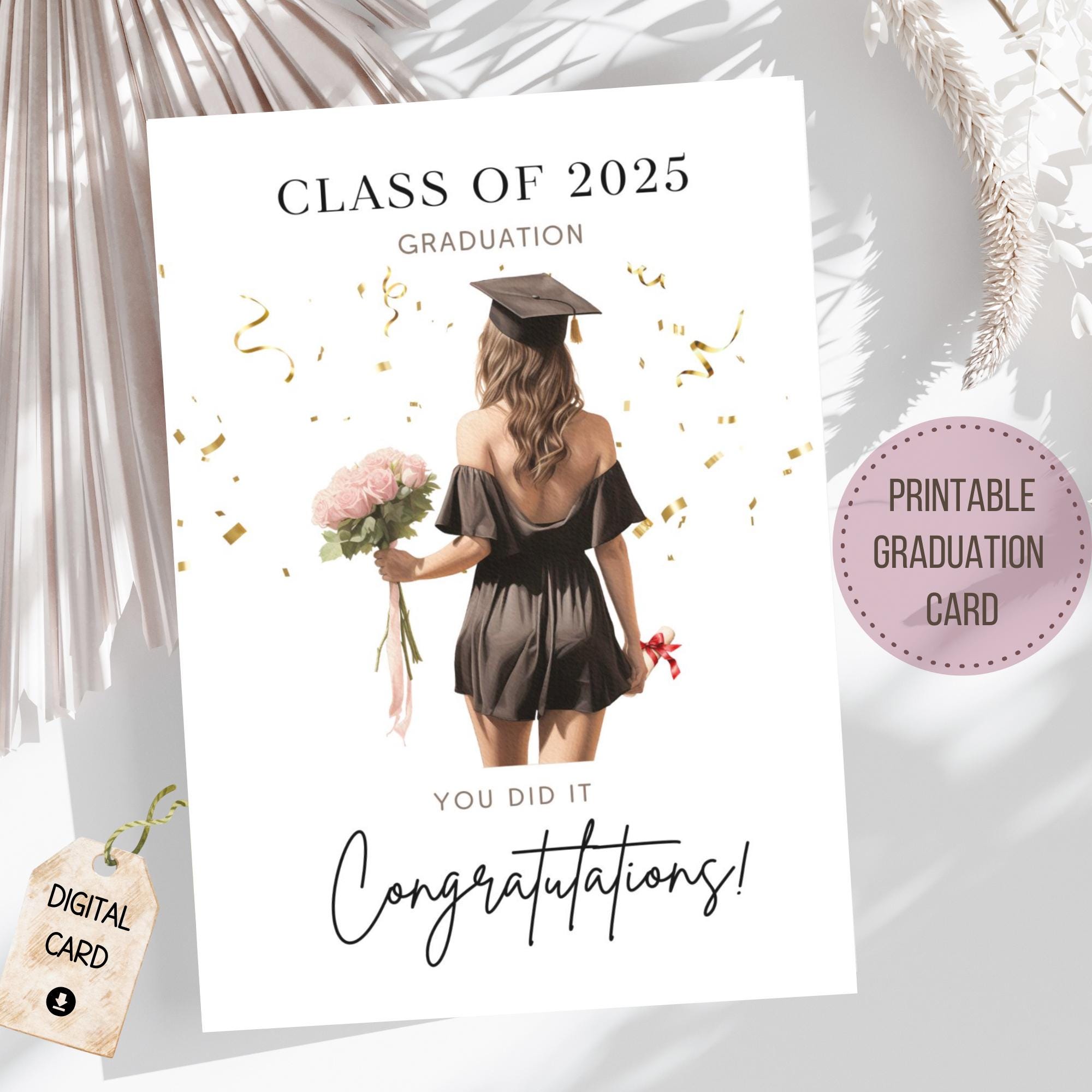 Instant Download Printable Graduation Card | Congratulations Graduate ...