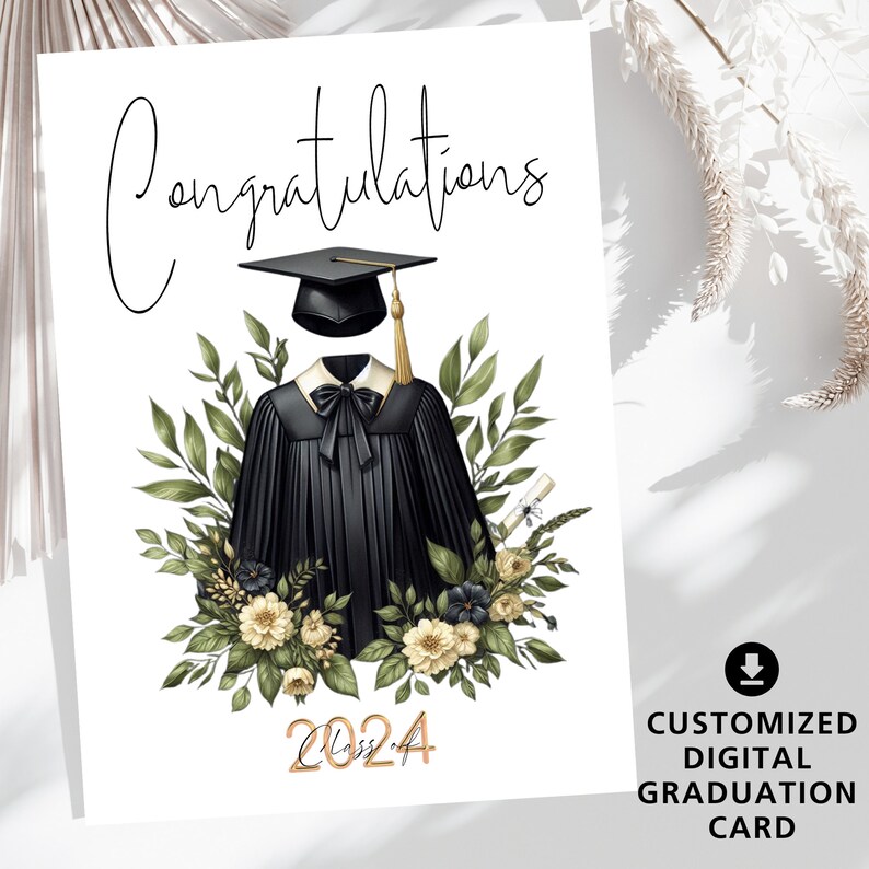 Instant Download Printable Graduation Card Congratulations Graduate ...