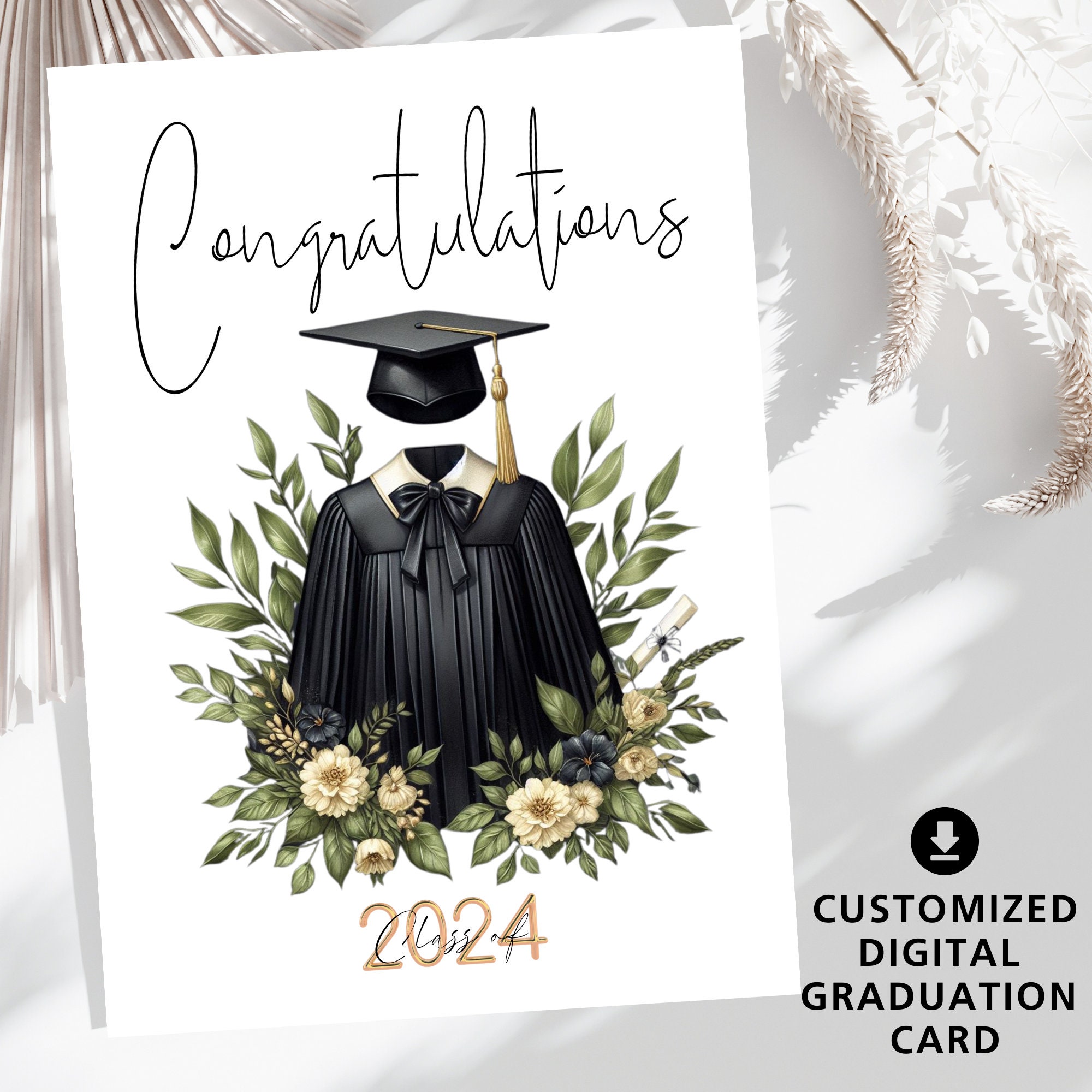 Instant Download Printable Graduation Card Congratulations Graduate ...