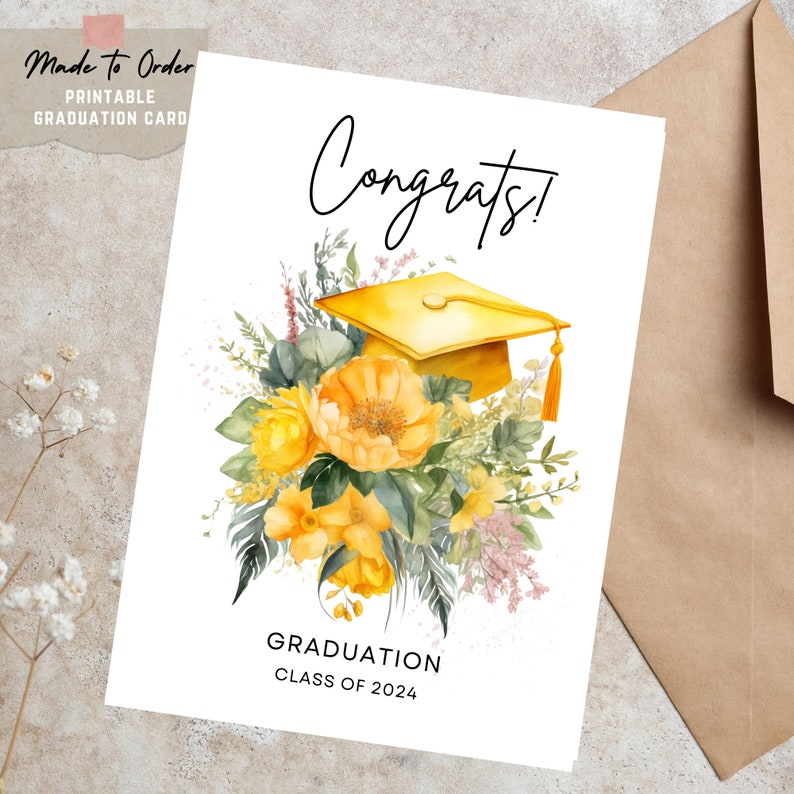 Instant Download Printable Graduation Card Congratulations Graduate ...