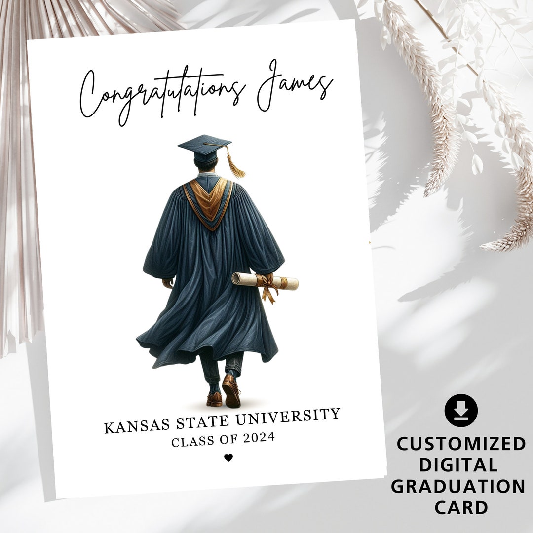 Downloadable Personalized Graduation Card Class of 2025 Custom ...