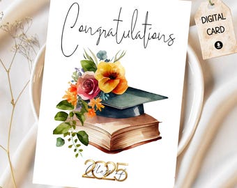 Instant Download Printable Graduation Card | Congratulations Graduate ...