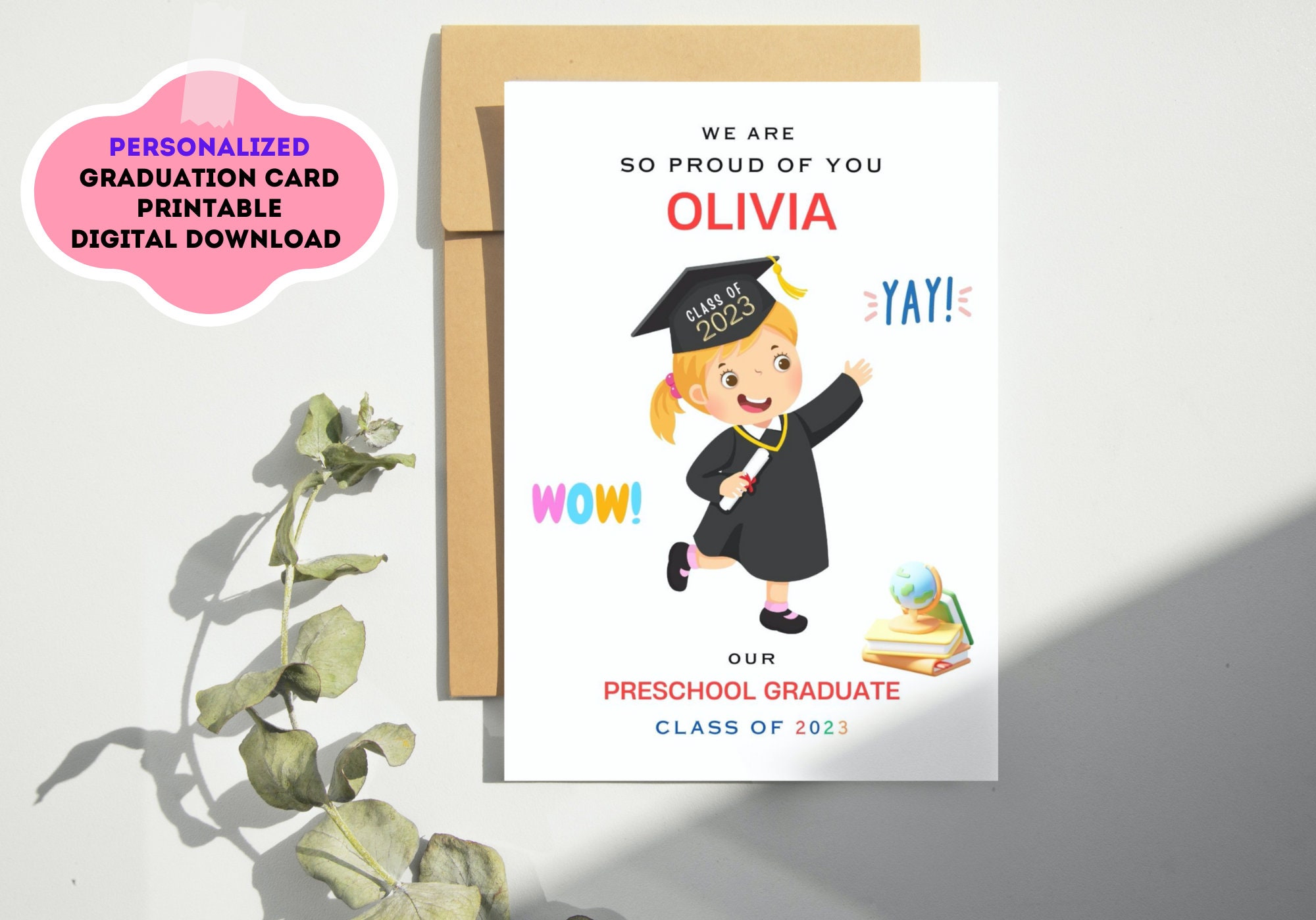 Downloadable Personalized Graduation Card Congratulation - Etsy