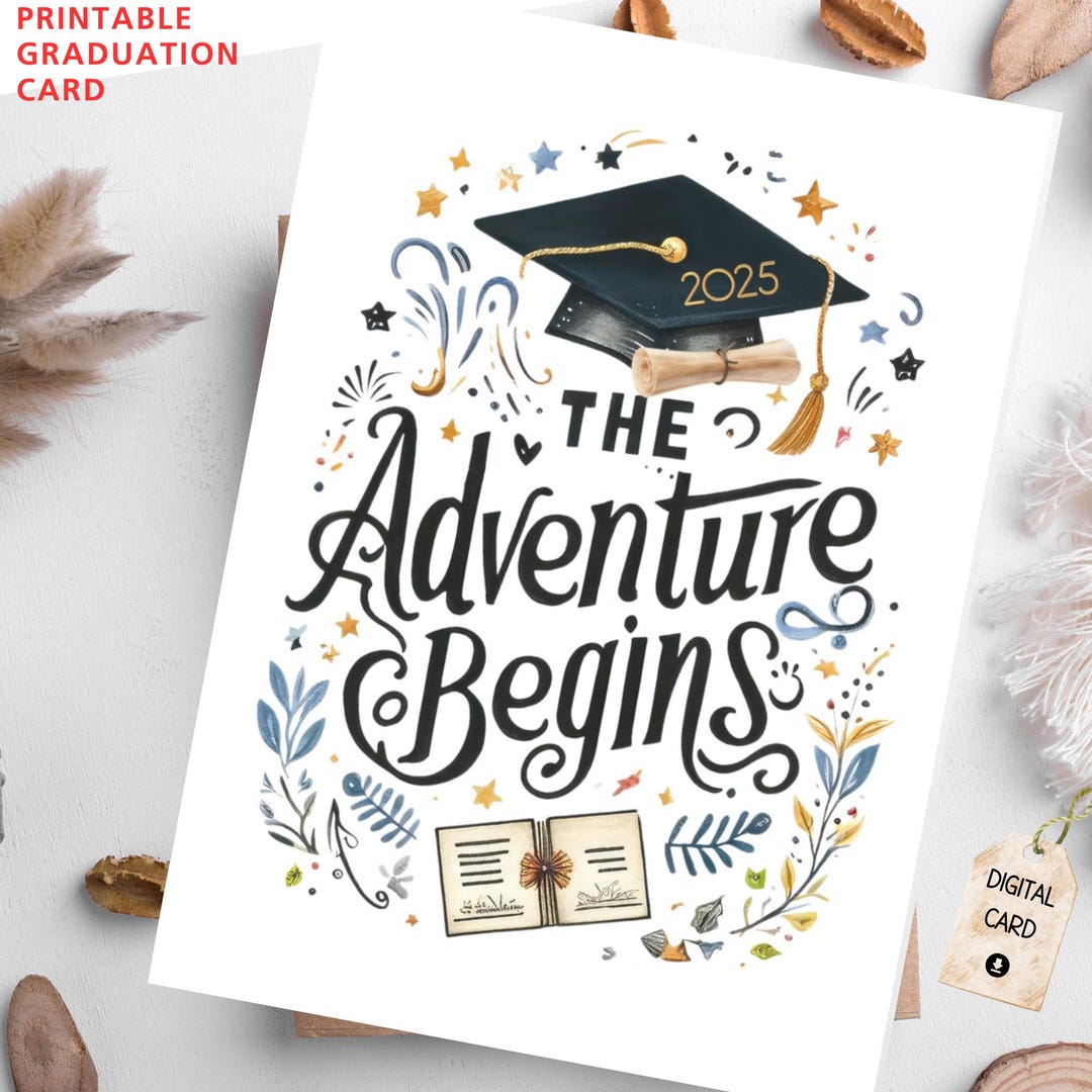 Instant Download Printable Graduation Card | Congratulations Graduate ...