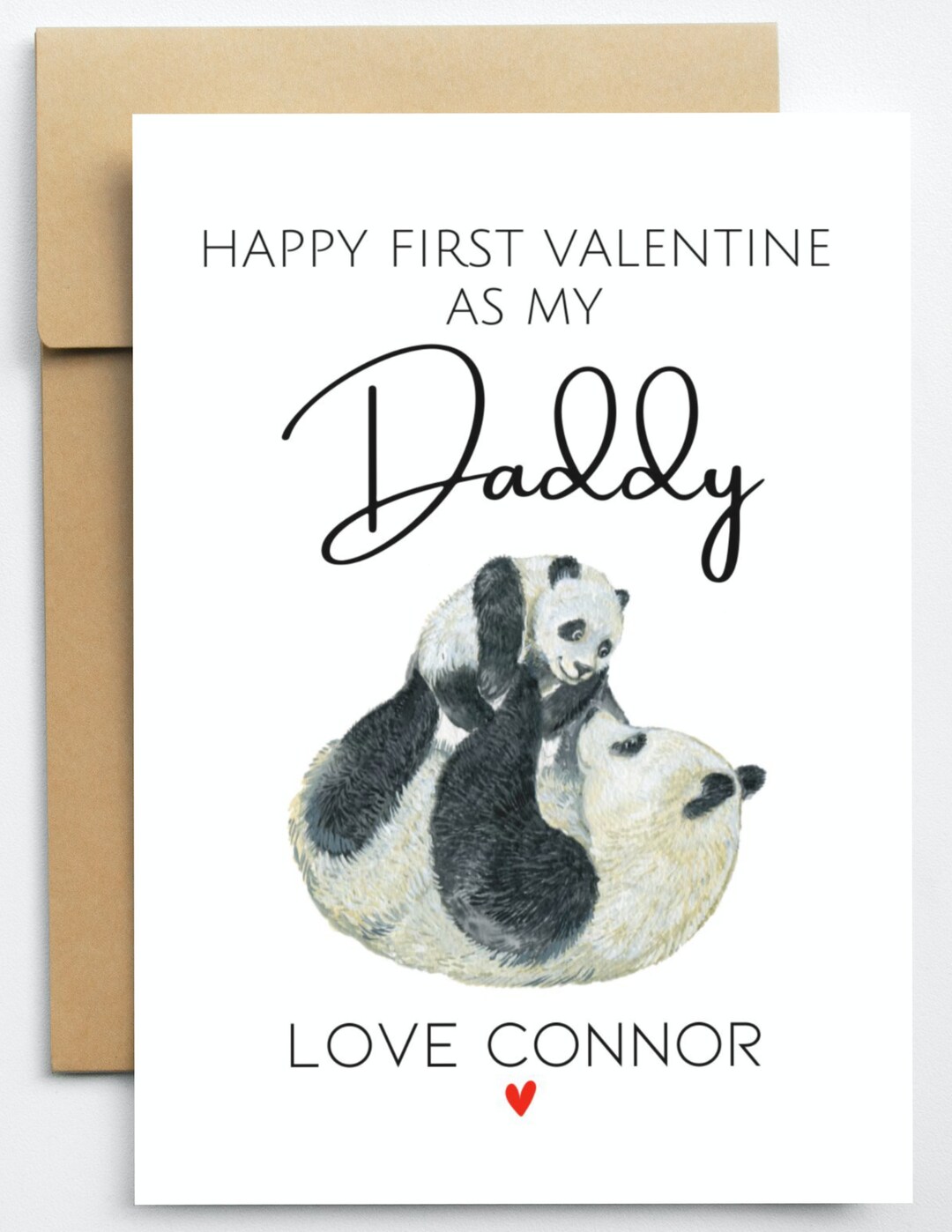 Printable Custom Digital Valentine Day Card From Child to Daddy, Cute ...