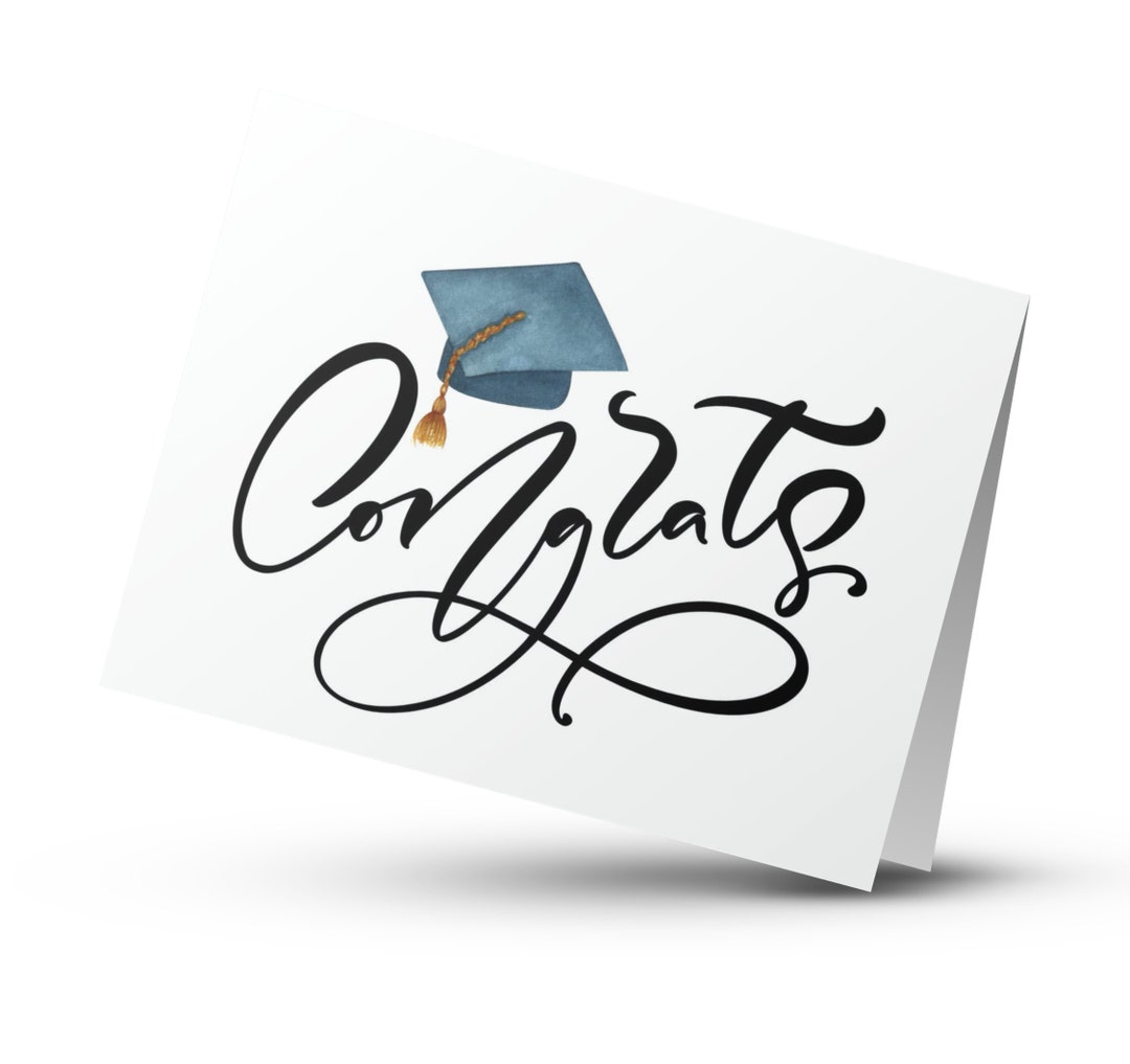 Instant Download Printable Graduation Card | Congratulations Graduate ...