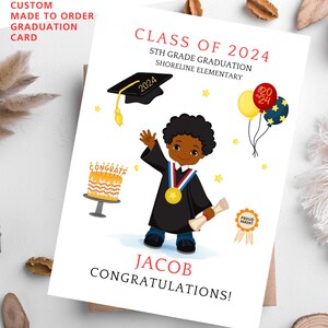 Downloadable Personalized Boys Graduation Card Congratulations ...