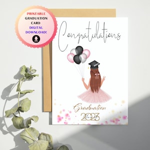 Instant Download Printable Graduation Card Congratulations - Etsy