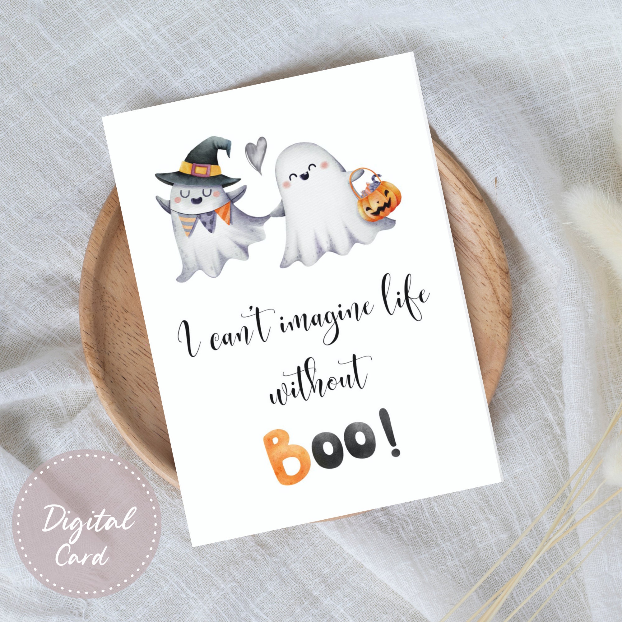 I Can't Imagine Life Without Boo Card | Funny Halloween Card | Husband ...