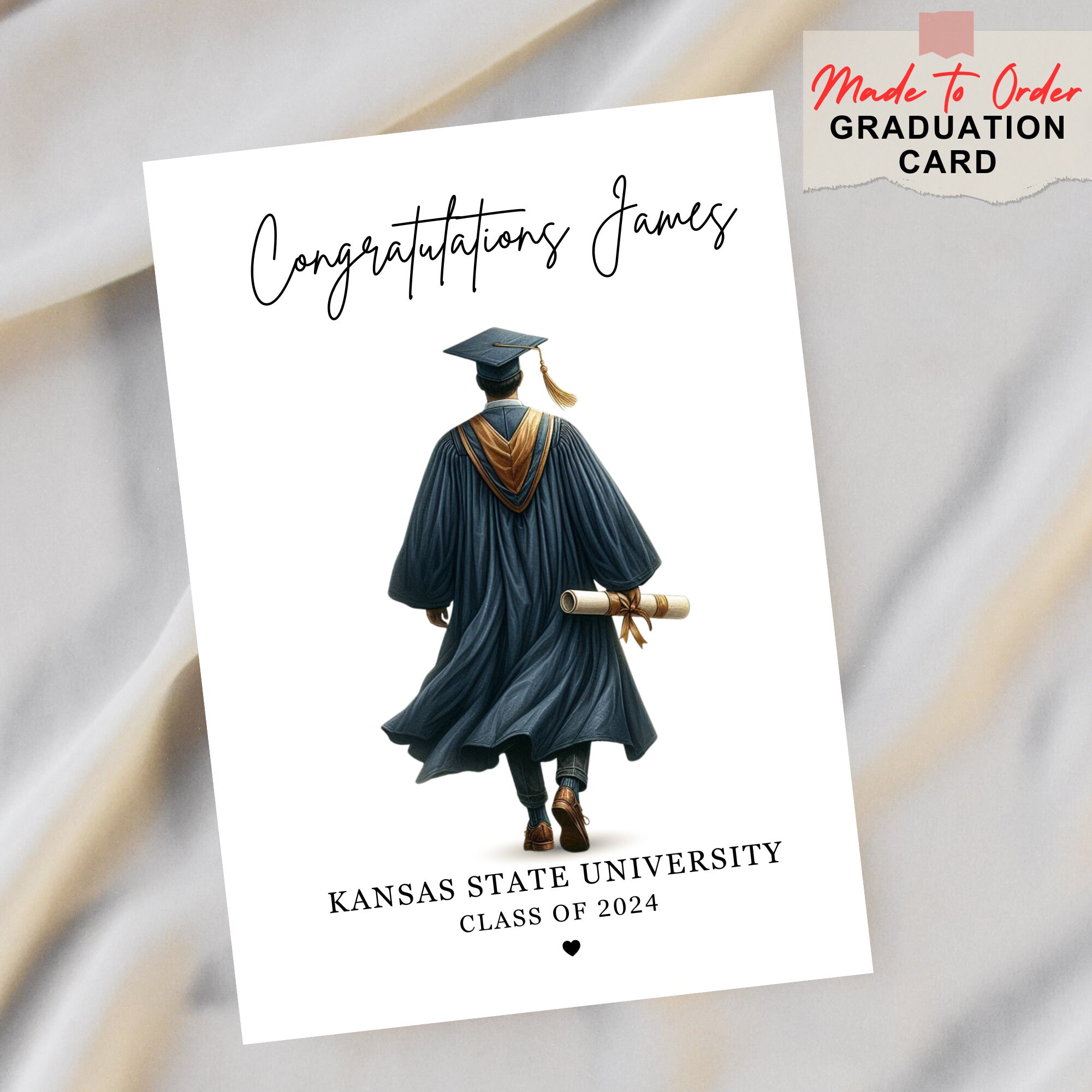 Downloadable Personalized Graduation Card Class of 2025 Custom ...