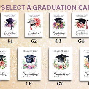 Congratulations Grad Class of 2024 Congrats Graduation Card Customized ...