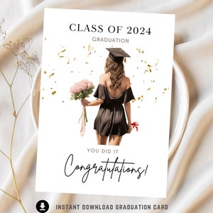 Instant Download Printable Graduation Card Congratulations Graduate ...