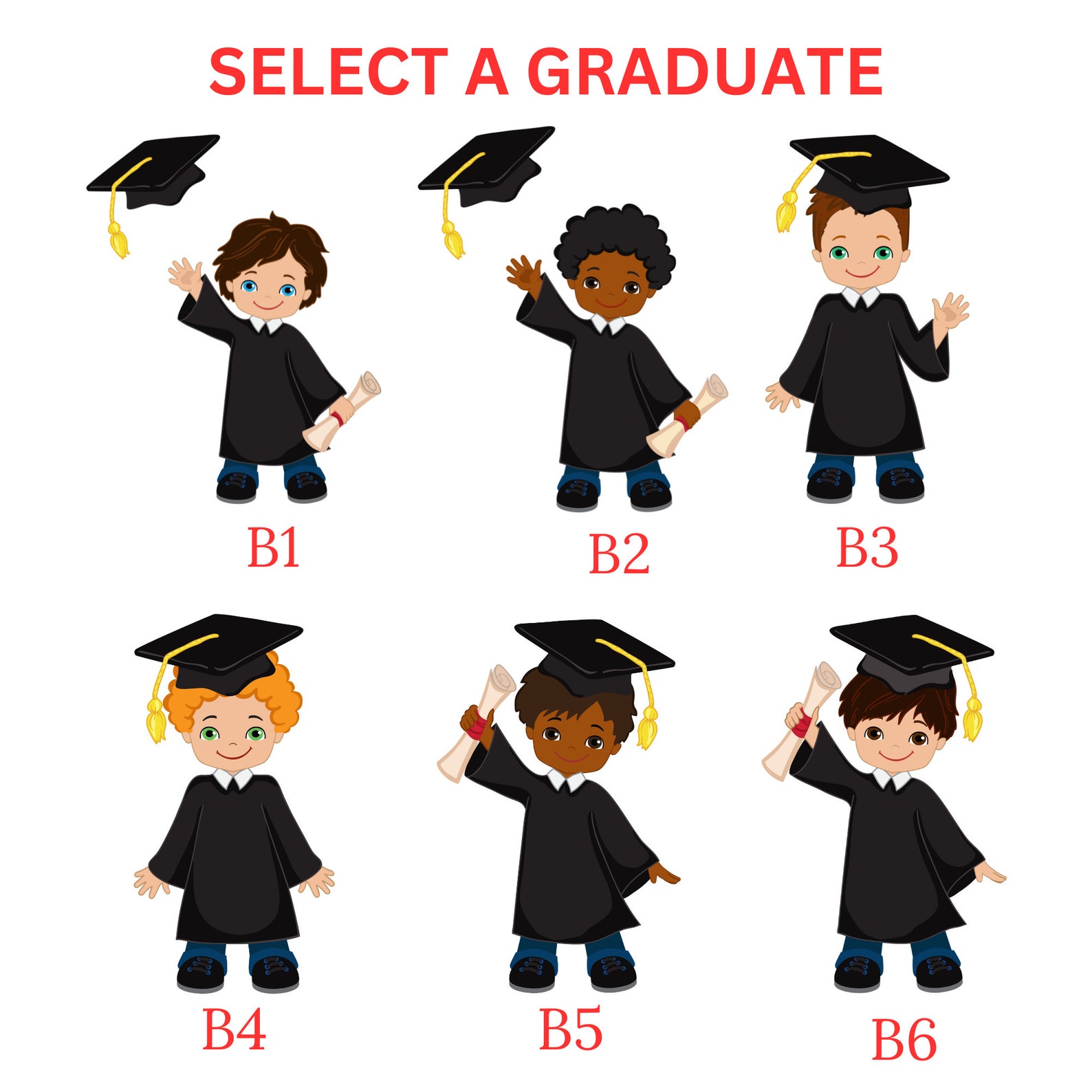Downloadable Personalized Boys Graduation Card Congratulations ...