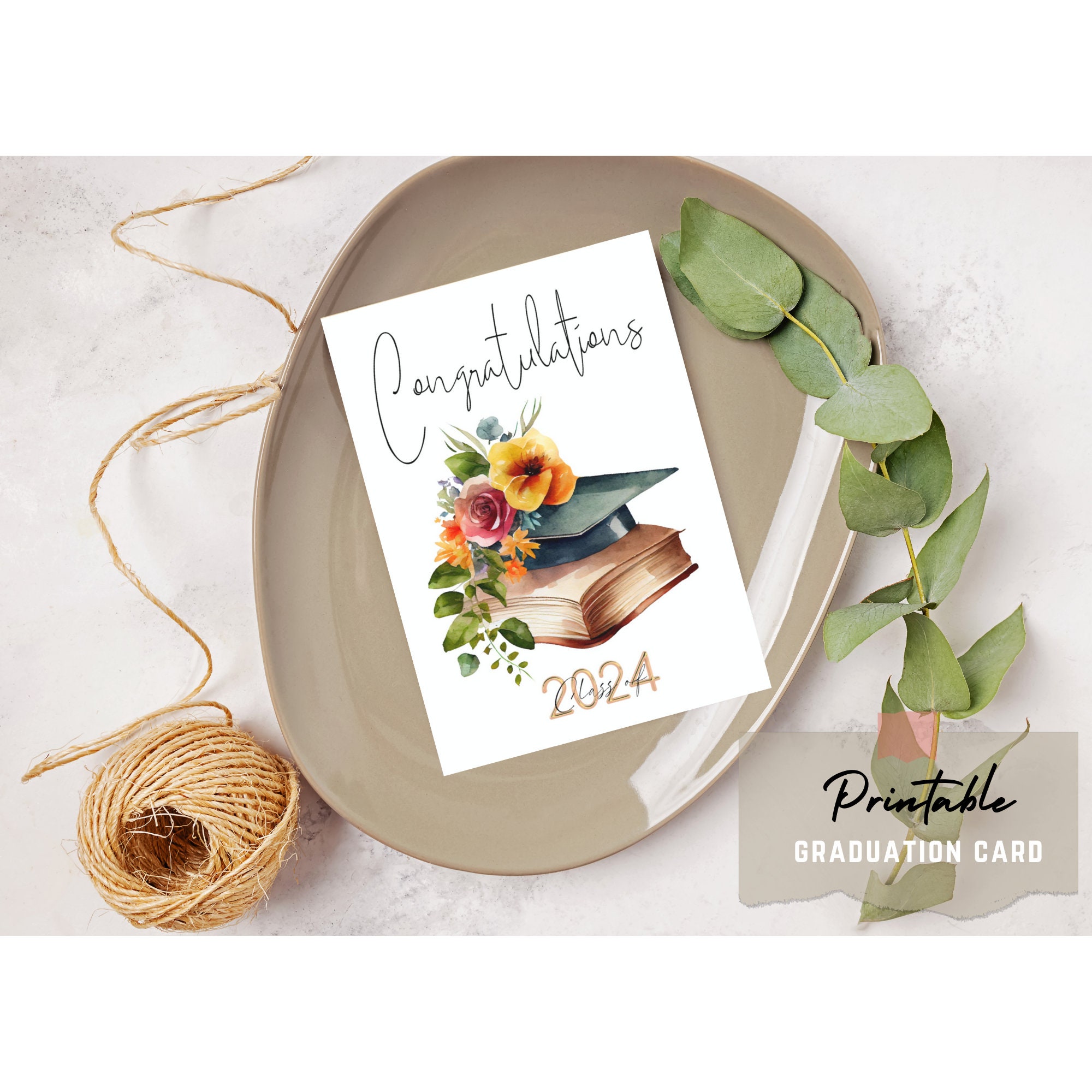 Instant Download Printable Graduation Card Congratulations Graduate ...