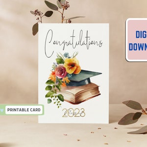 Instant Download Printable Graduation Card Congratulations Graduate ...