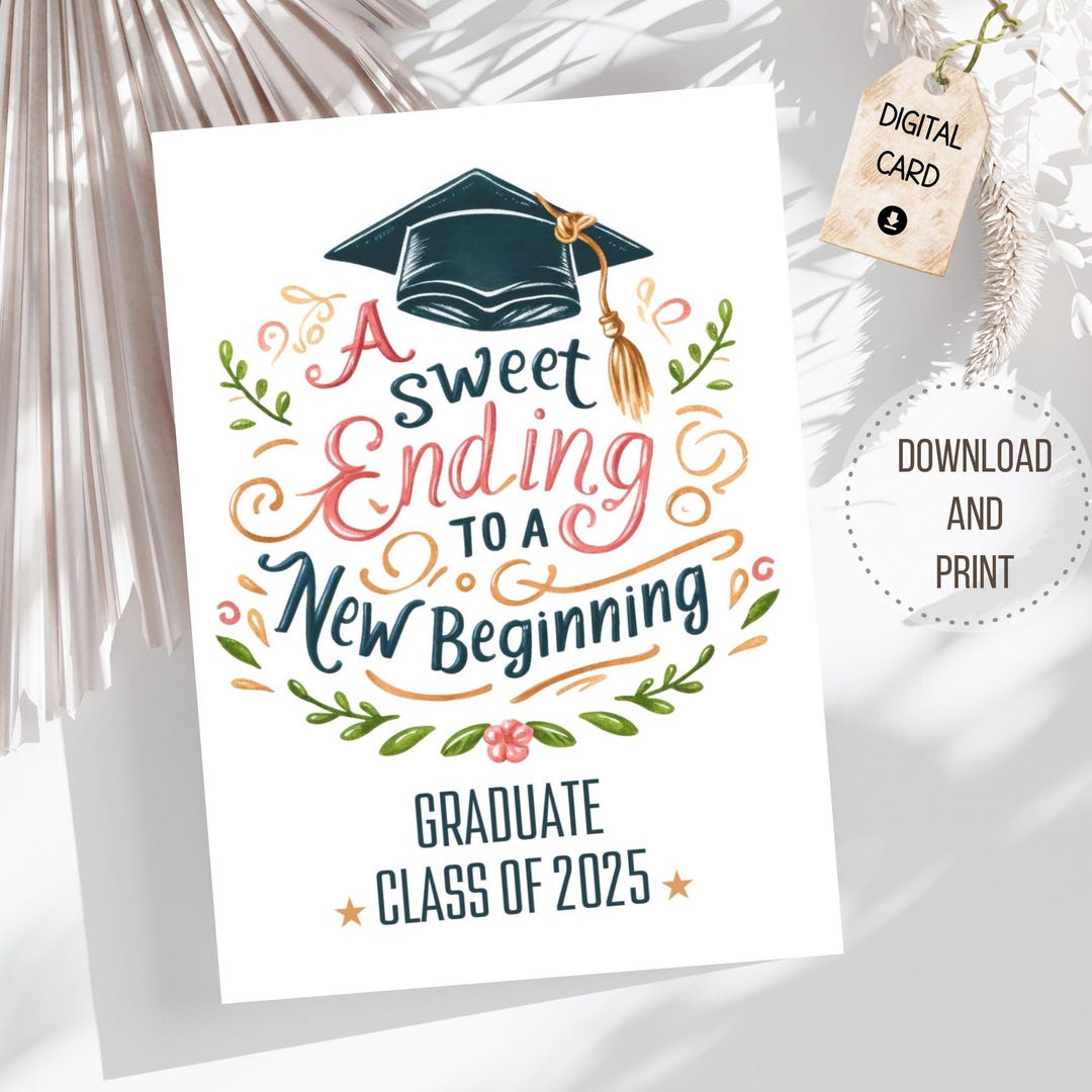 Instant Download Printable Graduation Card | Congratulations Graduate ...