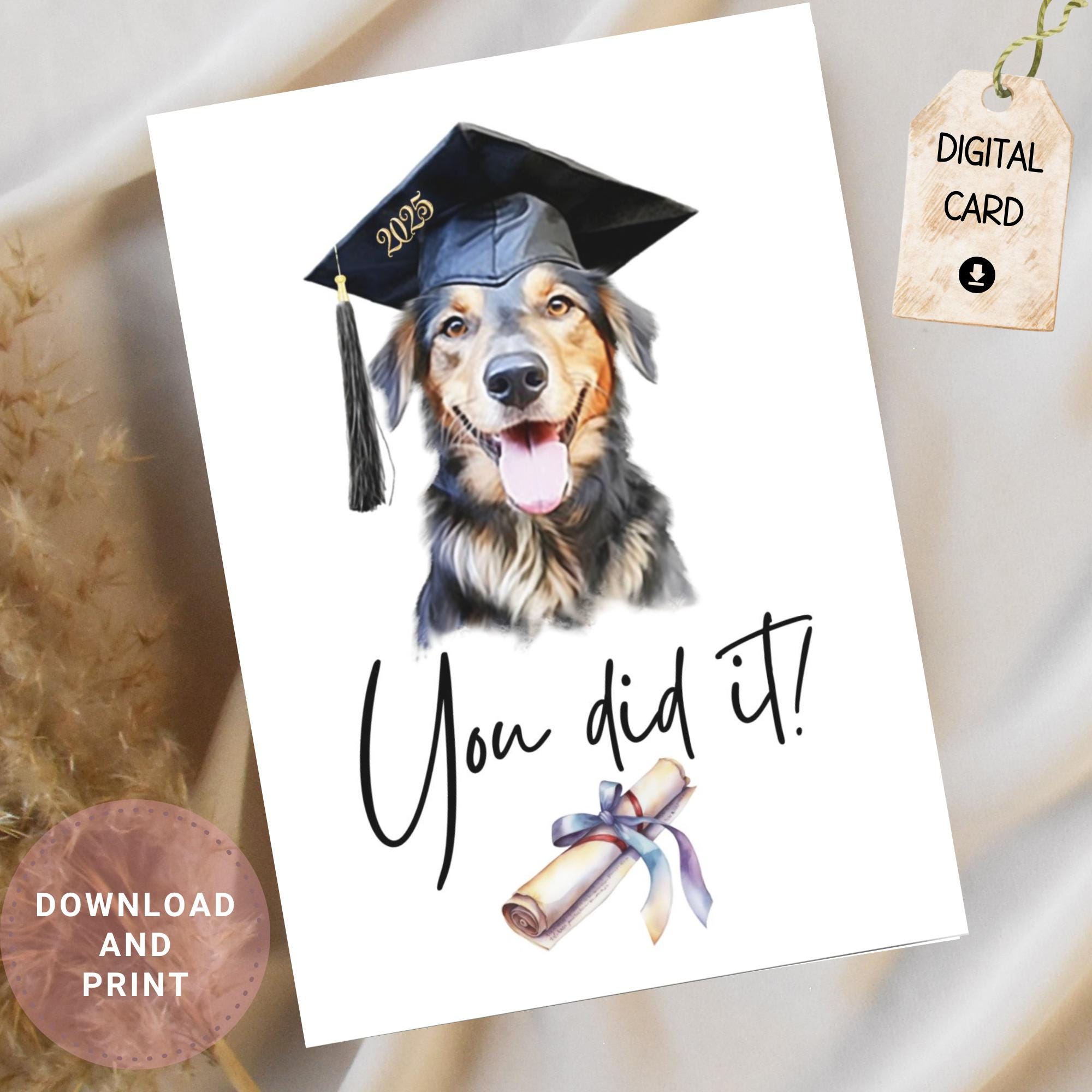 Instant Download Printable Graduation Card | Congratulations Graduate ...