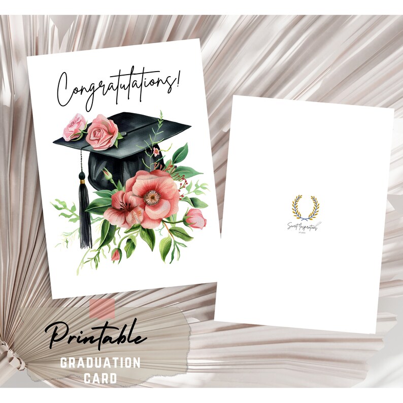 Instant Download Printable Graduation Card Congratulations Graduate ...