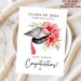Congratulations Grad Class of 2024 Congrats Graduation Card Customized ...