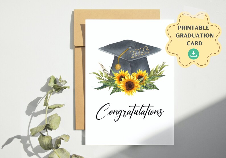 Instant Download Printable Graduation Card Congratulations - Etsy