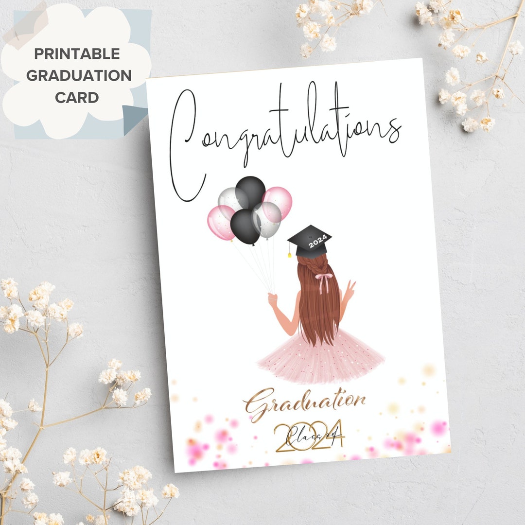 Instant Download Printable Graduation Card Congratulations Graduate ...