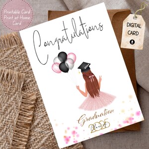 Instant Download Printable Graduation Card | Congratulations Graduate ...