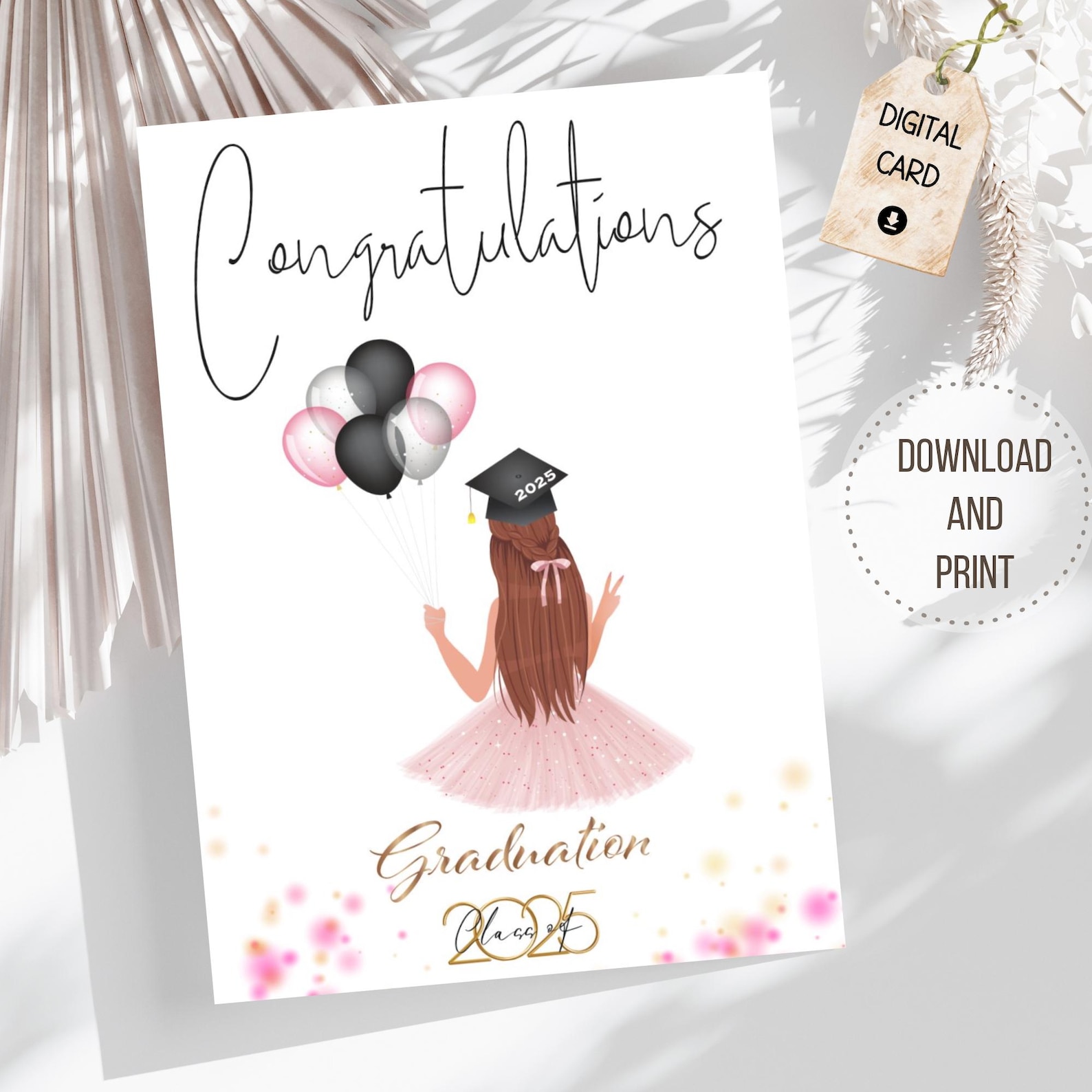 Instant Download Printable Graduation Card | Congratulations Graduate ...
