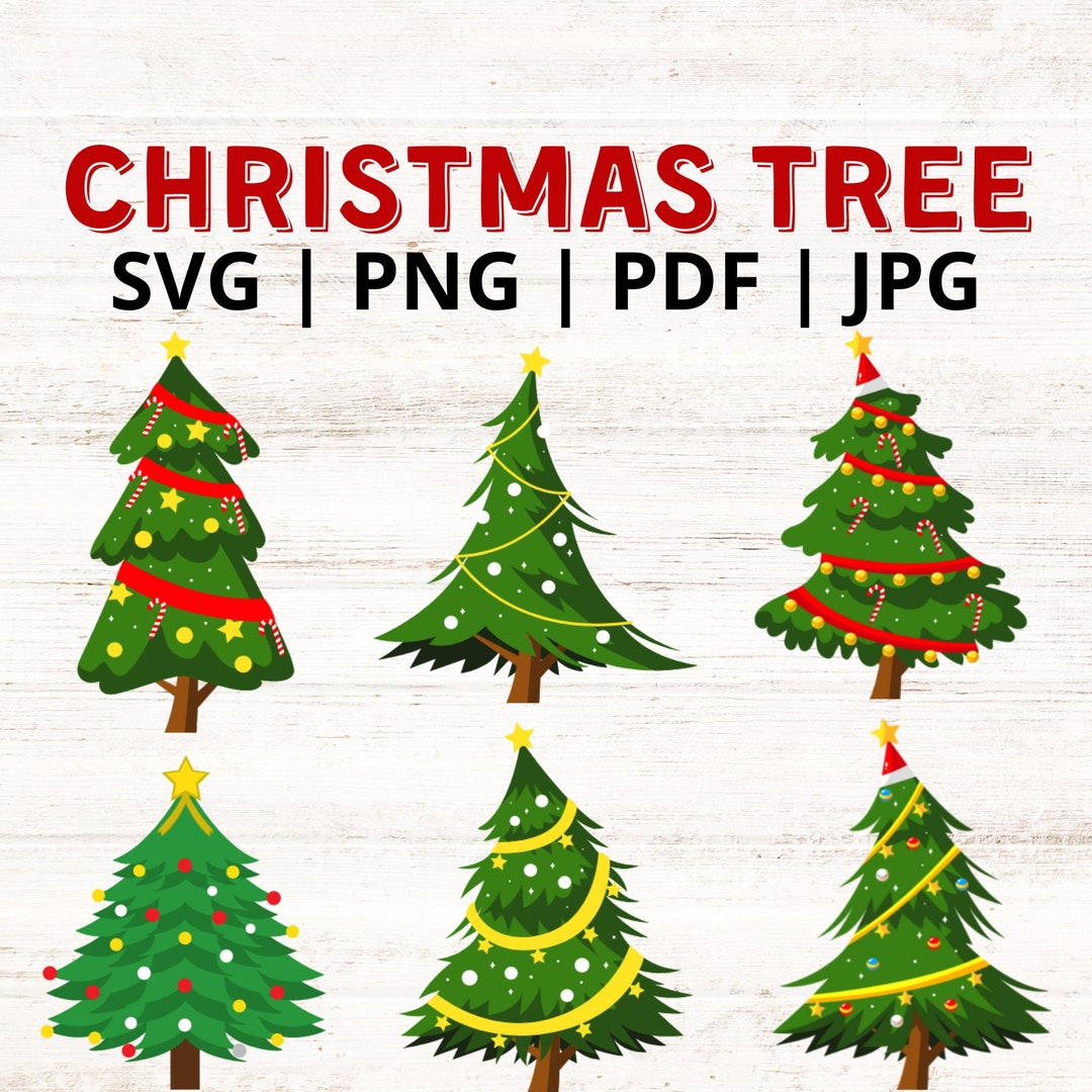 Christmas Tree Digital Cut Files SVG ,christmas Tree, Digital Download ...