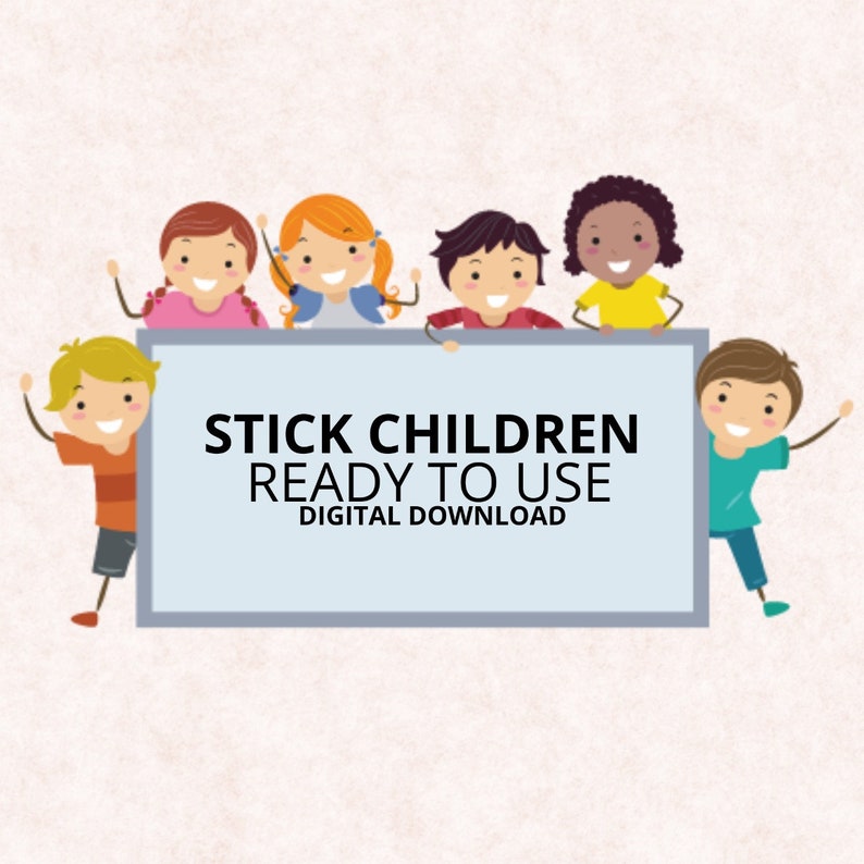 Stick Children Svg Children Svg Stick Svg Kids Svg - Etsy Australia