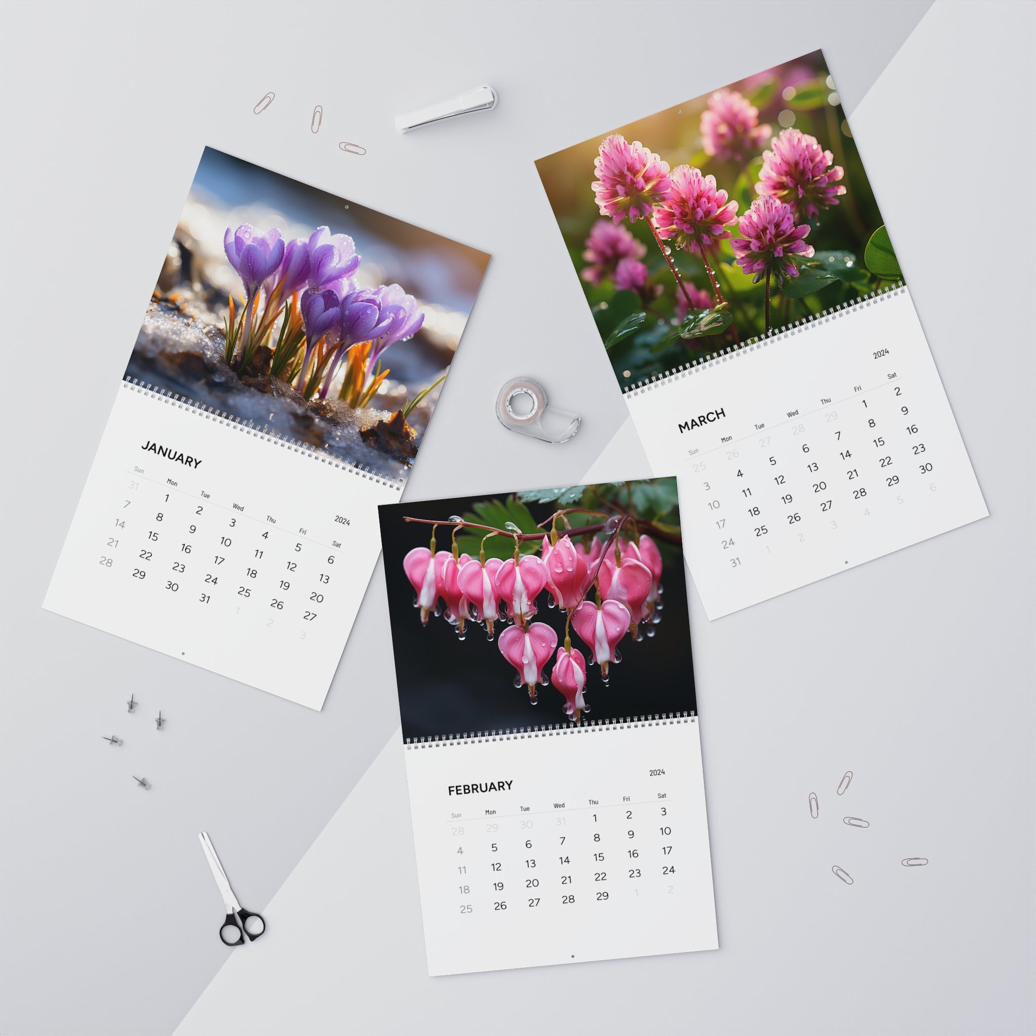 Wall Calendars 2024 - Etsy
