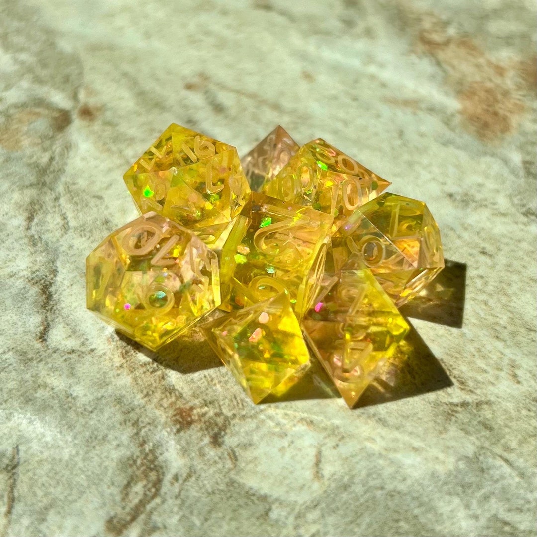 Miniature Raw Dice Set - DND Sharp Edge TTRPG - Etsy